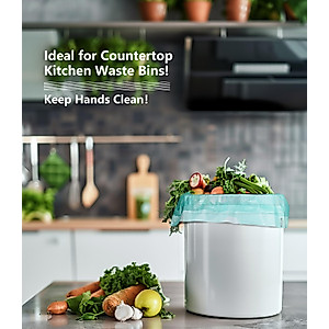 AYOTEE 3 Gallon Trash Bags with Drawstring, Biodegradable 2.6 Gallon Compostable Garbage Bags (125 Counts), Compostable Small Trash Bag,Small Garbage Bag for Bathroom，Bedroom, Kitchen