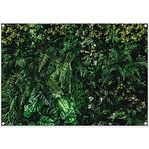 Swepuck 7x5ft Tropical Green Plam Leaves Photography Backdrop Nature Safari Background Hawaiian Luau Plants Party Decorations Birthday Baby Shower Photo Banner
