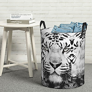 Tiger Laundry Hamper Cool Laundry Baskets Large Animal Hampers Toy Organizer Hamper Bag Dirty Clothes Storage Bin