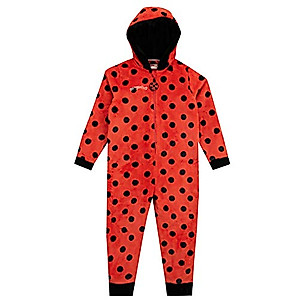 Miraculous Girls' Ladybug Onesie Size 7 Red