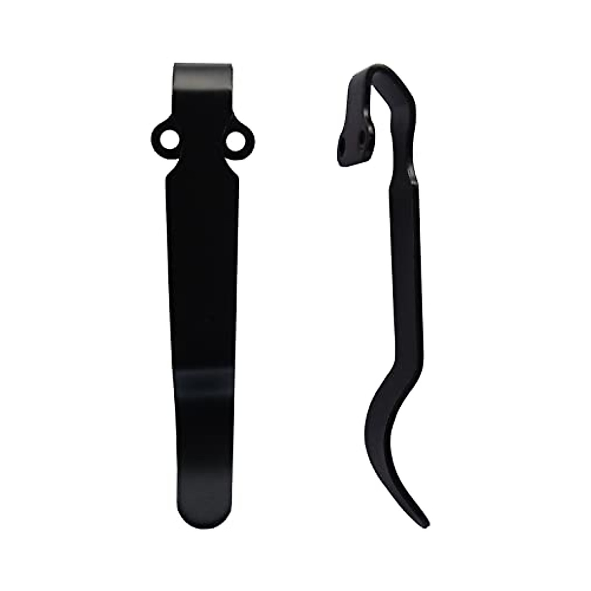 KNIFIUS 2 pcs Deep Carry pocket clips,Titanium Alloy Pocket Clip for EDC Knife, Practical Waist Accessories for Outdoor (B)