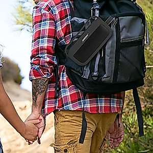 TXesign Silicone Case Cover for Bose SoundLink Flex Bluetooth Portable Speaker Travel Protective Carrying Pouch with Handle Anti-dust Plug for Bose SoundLink Flex (Black)