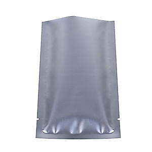 100 Premium Colored Mylar Foil Heat Sealable Bags 9x13cm (3.5x5.1") … (Silver)