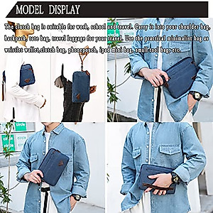 Canvas Smartphone Wristlets Bag Clutch Bag Wallet Purse Zipper Pouch Handbag Coffee