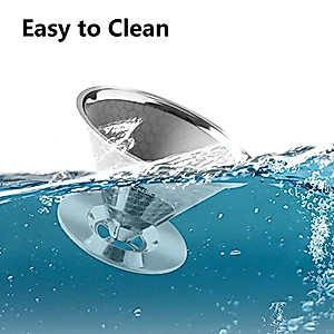 Pour Over Coffee Dripper, Fine Mesh Double Layer Coffee Maker Stainless Steel Coffee Filter, Slow Drip Reusable Metal Cone Coffee Filter