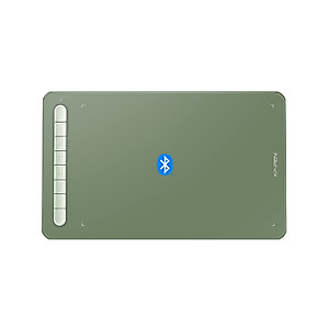 XPPen Drawing Tablet Deco MW Bluetooth Wireless Computer Graphics Tablet, Battery-Free X3 Stylus and 8 Shortcut Keys, Compatible with Chrome OS, Windows 7/8/10/11, Linux, Mac, Android (8x5 in, Green)