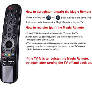 AN-MR21GA for LG-Magic-Remote Control Replacement Voice Remote, for LG UHD OLED QNED NanoCell 4K 8K Smart TV