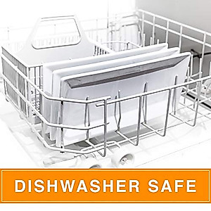 Imperial Home Tiered Platter Stand w/Rectangle Plates, Appetizer Serving Tray, Dessert Display for Tea Party, Brunch Decor, Home Entertaining, for Cake Pops, Fruit, Cupcakes, Cookies, White/Black