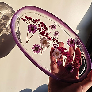 1 Set Of Tray Resin Storage Mold Silicone Molds Epoxy Resin Oval Shaped Plaster Mold Concrete Clay Plate For Cup Fruit Candy Vase Storage Holder Ornament Trinket Container, DIY Making Decor Art Crafts