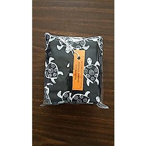 BTP! Turtle Sling Crossbody Shoulder Bag Purse Hippie Hobo Thai Cotton Gypsy Bohemian Large (Black OW1)