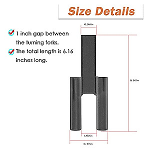 Bonbo 1 Inch Blacksmith Hardy Anvil Tool Hardy Turning Bending Forging Scrolling Twisting Tool Blacksmith Anvil Bending Fork