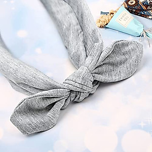 Huachi 12 Pack Bow Headbands for Women Headwraps Hair Band Knotted Headband Rabbit Ears Stretchy Turban Head Wraps Fashion Sport Cute Hair Accessories