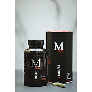 Mdrive Multi for Men, Daily Multivitamin - Immune Health Support from Zinc, Selenium, Manganese & Vitamin D, Enzymes for Digestive Support, CoQ10 and Plant Extracts for Energy and Vitamin K2, 90ct