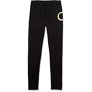 Calvin Klein Girls' Performance Stretch Legacy Legging, Black Solar, 8-10