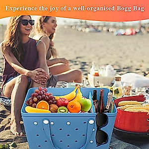 UQOOQFA Set of 2 Divider Tray for Bogg Bag Accessories for Bogg Bags Help with Organizing Your Bogg Bag and Divide Space Accessories (White)