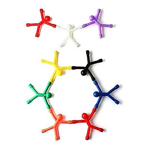 【Merry Christmas】 9PCS Novelty Mini Magnet, Cute Rubber Magnet Men Refrigerator Magnets Magnetic Toy for Kids, Adults