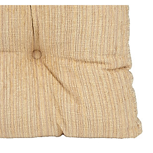 Klear Vu Gripper Overstuffed Universal Non-Slip Dining Chair Cushions for Kitchen Decor or Office Use, U-Shaped Skid-Proof Seat Pad, 17x17 Inches, 2 Count (Pack of 1), Sand