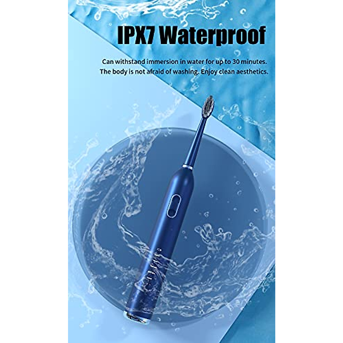 Dorlnk Electric Toothbrush 5 Modes 3 Brush Heads Convenient Rechargeable USB Fast Charge Toothbrushes ,1200mAh Battery Last for 60 Days Smart Electric Toothbrushes for Adults and Kids