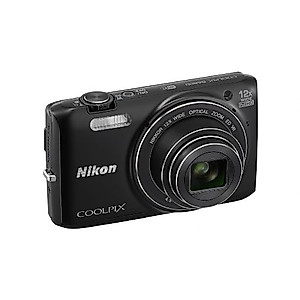 Nikon COOLPIX S6800 16 MP Wi-Fi CMOS Digital Camera with 12x Zoom NIKKOR Lens and 1080p HD Video (Black) (Discontinued by Manufacturer)