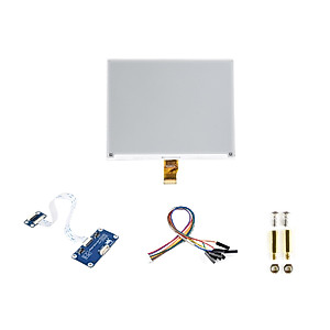 waveshare 5.83inch E-Paper E-Ink Display HAT Compatible with Raspberry Pi 4B/3B+/3B/2B/B+/A+/Zero/Zero W/WH/Zero 2W Series Boards 648×480 Pixels Black/White Dual-Color SPI Interface