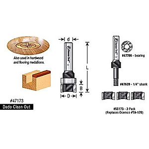 Amana Tool - (55173) 3 Pack Cutters For #47173