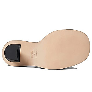 COACH Quincey Leather Sandal Black 8 B (M)