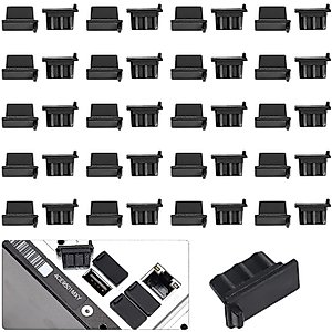 40PC USB A Port Cover Caps, Durable USB Cover Caps for USB Type-A Female Port, USB Dsut Cover for Desktop PC Laptop Router Hub or Other Device with USB Type-A Female Port
