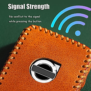 HIBEYO 2022 Leather Key Fob Case Protection for Volvo XC40 XC60 XC90 S90 V90 Smart Key Case Cover with Keychains Accessories Simple Light Luxury Key Fob Case-White