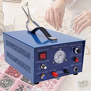 Jewelry Spot Welder, 110V Jewelry Welding Machine, JD Welding Machine, Sparkle Spot Welder Portable Spot Welding Machine, 0.5-80A Adjustable Pulse, with Foot Pedal