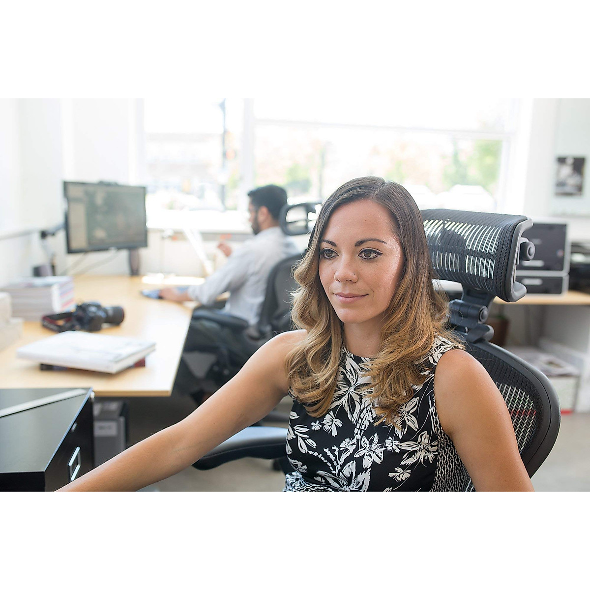 Engineered Now The Original Headrest for The Herman Miller Aeron Chair (H4 for Classic, Carbon)