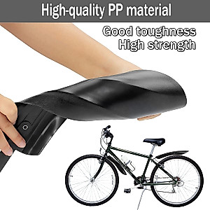 TXMACHINE Mountain Bike Fender Bike Mudguard Set for 24'' 26'' 28" with 1 Bicycle Front and 1 Rear Fenders (1 Set)