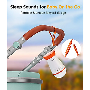 FamiSym Portable Sound Machine for Baby Kids with Night Light - Recharge Battery, 13 Soothing Sounds, Shushing Baby White Noise Machine for Sleeping, Baby Sleep Soother Registry Gift, Baby Shower