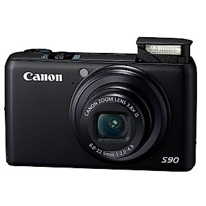 Canon PowerShot S90 10MP Digital Camera with 3.8x Wide Angle Optical Image Stabilized Zoom and 3-Inch LCD (OLD MODEL)