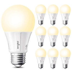 Sengled Zigbee Smart Bulbs, Smart Hub Required, Works with SmartThings and Echo with Built-in Hub, Voice Control with Alexa and Google Home, Soft White 60W Eqv. A19 Alexa Light Bulb, 10 Pack