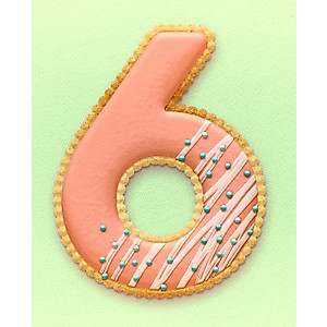 Number Six (6) Cookie Cutter, Premium Food-Grade Stainless Steel, Dishwasher Safe (6)