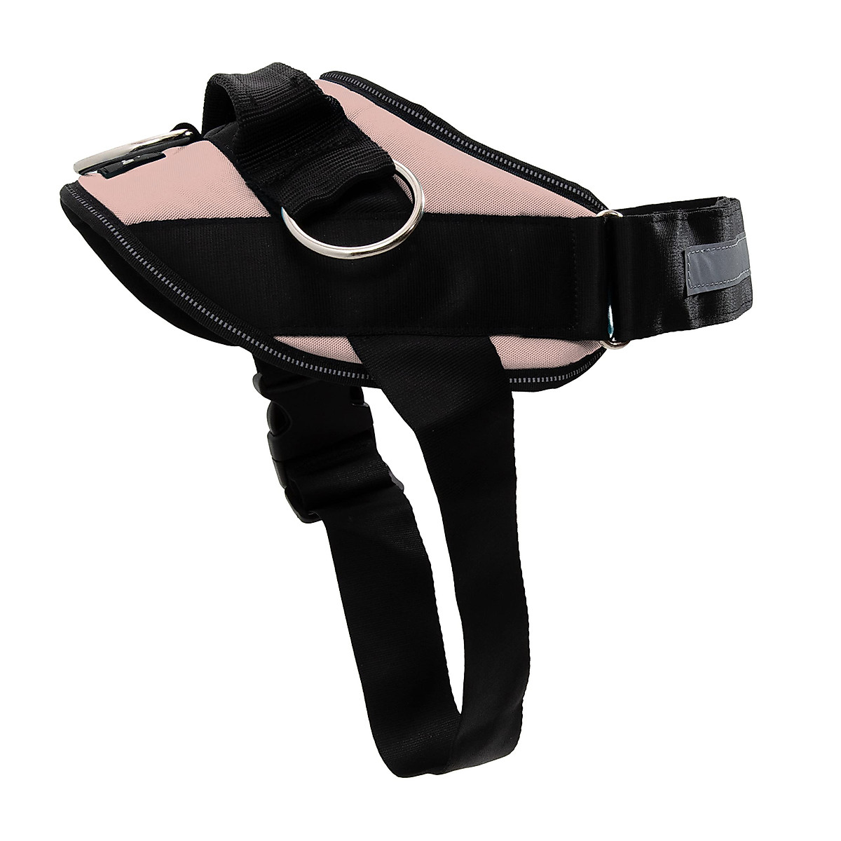 ShawnCo Essential Dog Harness, No-Pull Pet Vest with 3 Leash Clips, No Choke, Reflective, Adjustable and Padded, for Easy Walking and Training for Small, Medium and Large Dogs (Rose Gold, L)