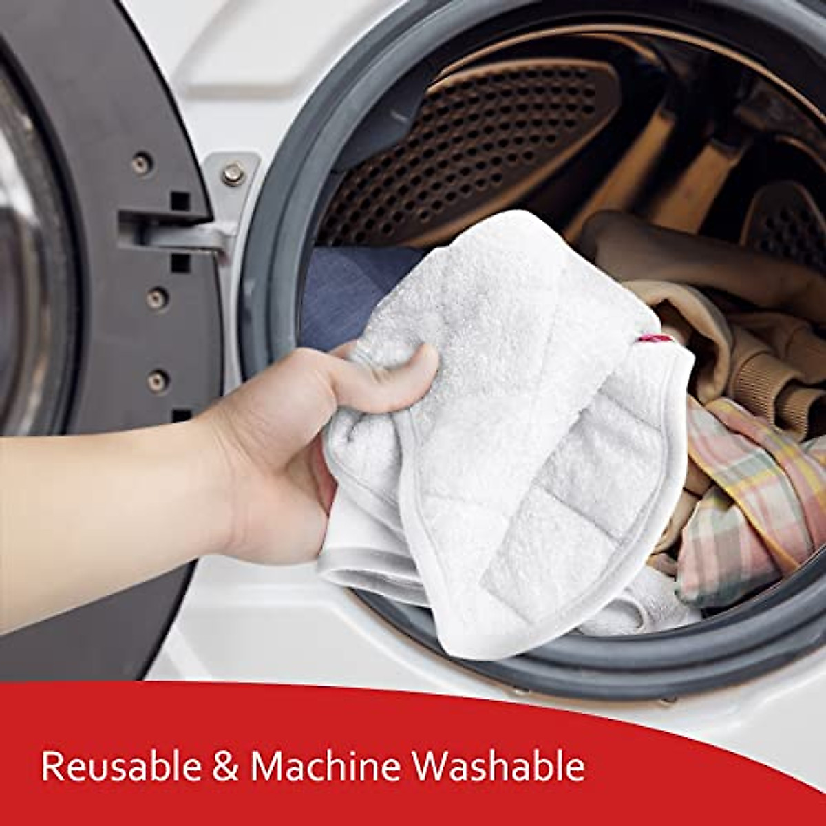 Bamboo Quilted Thicker Changing Pad Liner Waterproof, Fit for Peanut Shaped Changing Pads 3 Pack, Non-Slip Back Design Reusable Pads Machine Washable, White