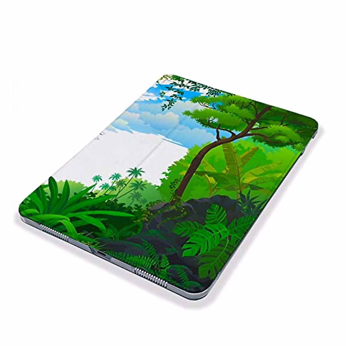Cute Painted Forest Nature Landscape case Compatible with iPad Mini Air Pro 7.9 8.3 9.7 10.2 10.9 11 12.9 inch Pattern Cover New 2022 2021 Trifold Stand 3 4 5 6 7 8 9 Generation 517 (10.9" Air 4)