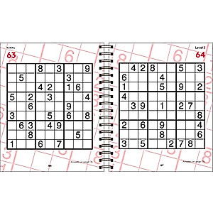 Brain Games - Sudoku Large Print (Red)