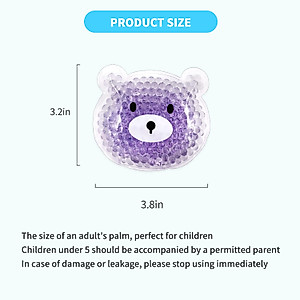 5 PCS Boo Boo Ice Packs, Kid Reusable Ice Pack, Auxiliary Fever Reduction, Hot Cold Pack for Kids Injuries, Wisdom Teeth, Baby Colic, Gas and Upset Stomach, Pain Relief, Fever, Headaches