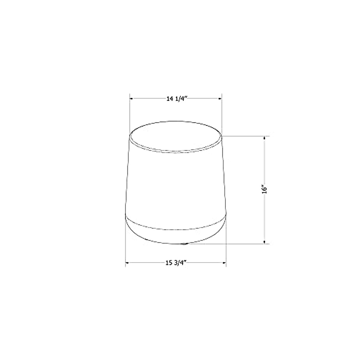 South Shore Dalya Round Outdoor Side Table, White