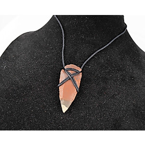 KVK Crystals Stone Arrowhead Pendant Necklace