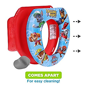 Nickelodeon PAW Patrol "Calling All Pups" Soft Potty Seat and Potty Training Seat - Soft Cushion, Baby Potty Training, Safe, Easy to Clean