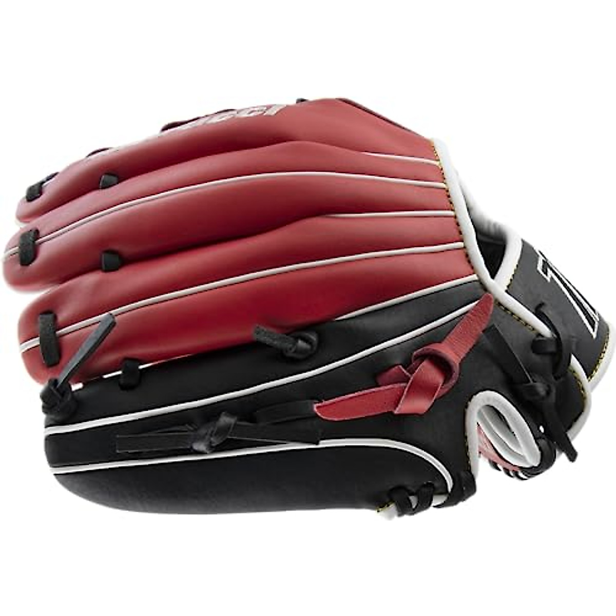 MARUCCI Caddo Series V2 Baseball Glove, 11.00" Single Post, Right Hand Throw, RED/Black