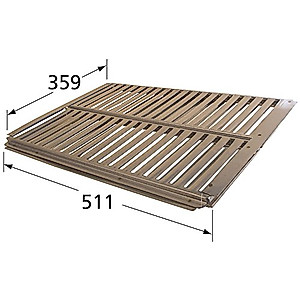 Music City Metals 99511 Stainless Steel Heat Plate Replacement for Select Ducane Gas Grill Models