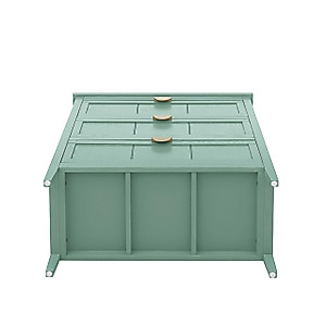 Aisurun Nightstand Dresser Bedside Table End Table Storage Chest Storage Cabinet with 3 Drawers for Bedroom Living Room Hallway Entryway Study (Light Green(3 Drawers))