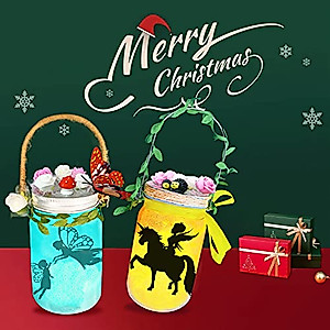 Fairy Lantern Crafts for Girls - DULLA Arts and Crafts for Kids Ages 8-12, DIY Garden Decor Fairy Mason Jar Night Light, Birthday Christmas Party Gifts for Girls Age 8 9 10 11 12