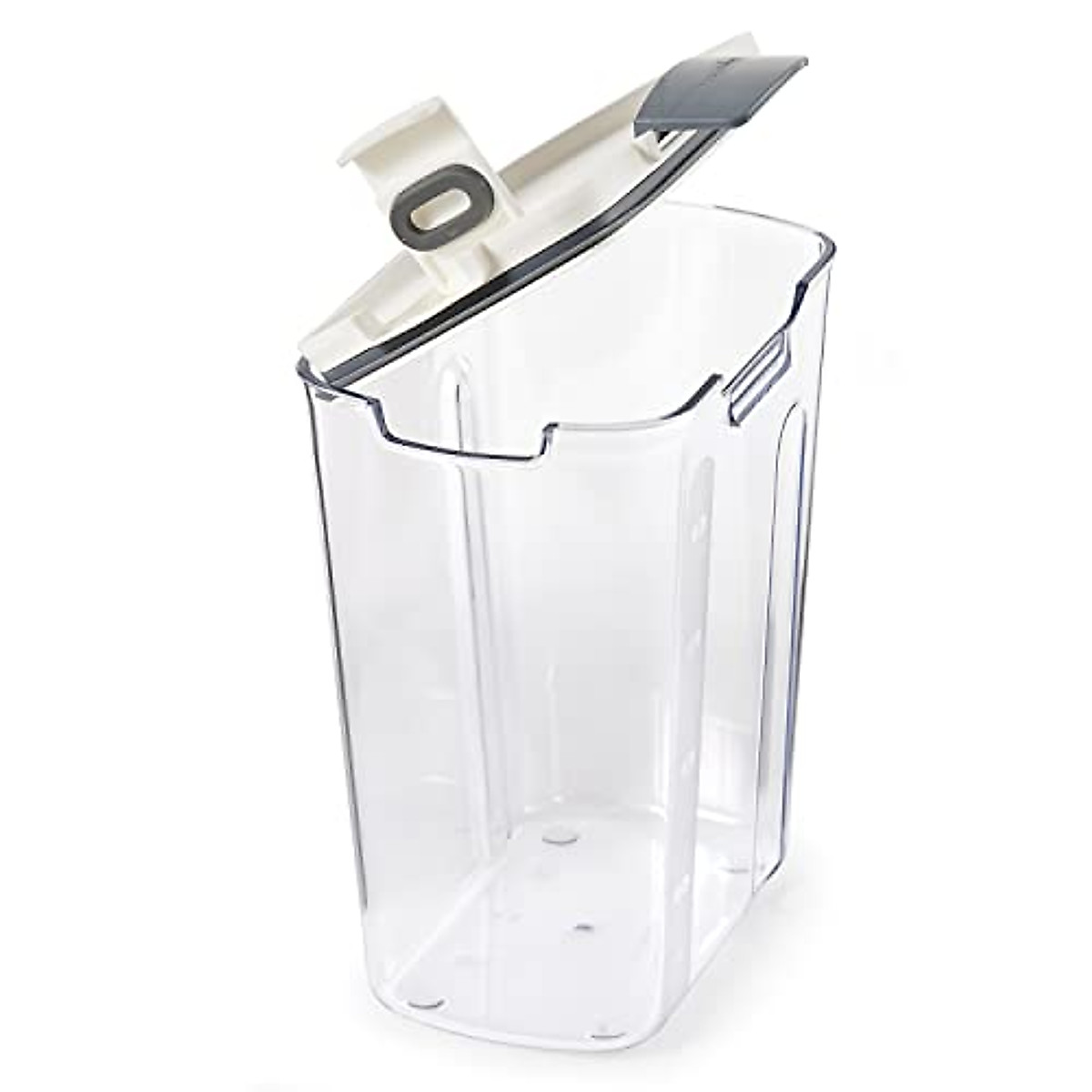 Progressive Prepworks ProKeeper 6 Piece Kitchen Clear Plastic Airtight Food Storage Organization Container Baking Canister Set, White