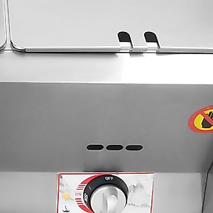 LyeXD 3-Pan Commercial Food Warmer, Electric Countertop Steam Table Adjustable Temp Gas Fryer, Stainless Steel Buffet Bain Marie Cooking Heating Pot for Home and Restaurant Use