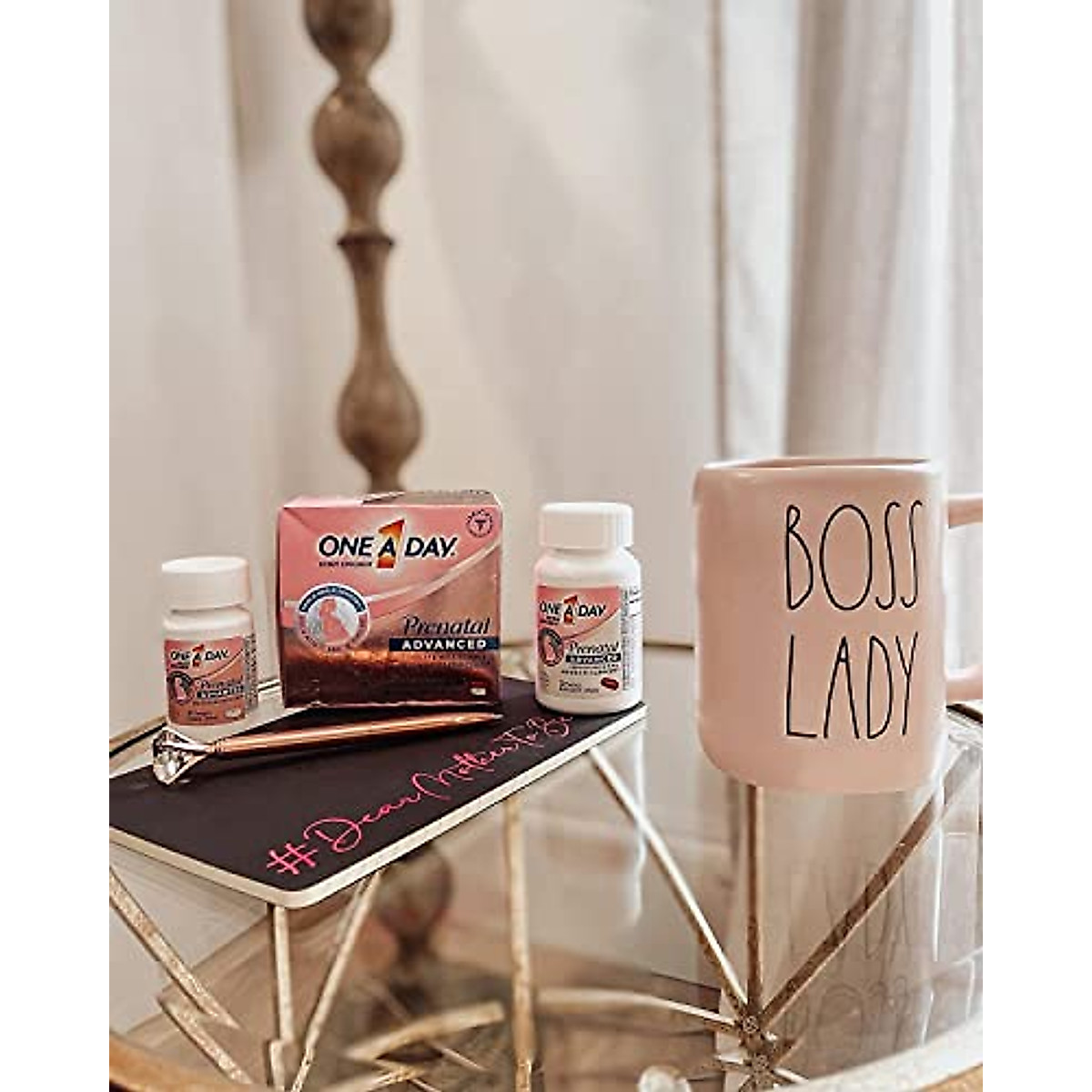 ONE A DAY Women’s Prenatal Advanced Complete Multivitamin with Brain Support* with Choline, Folic Acid, Omega-3 DHA & Iron for Pre, During & Post Pregnancy, 60+60 Ct (120 Total) (Packaging May Vary)